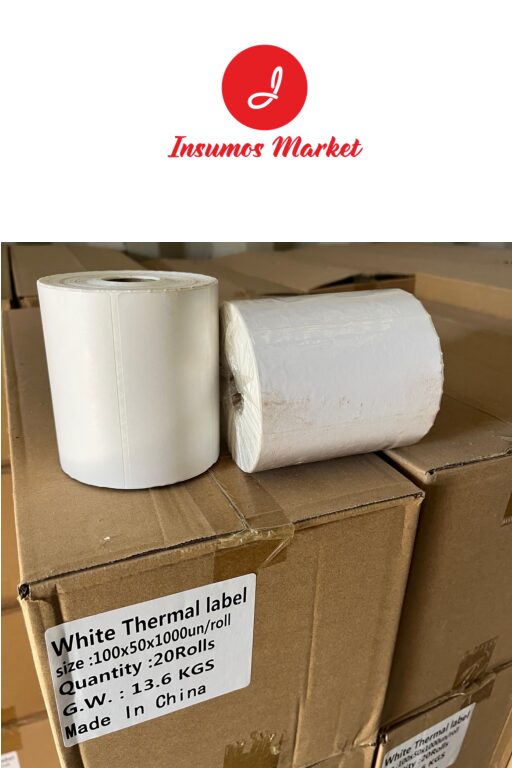Etiqueta Térmica 100×50 – 1000 Etiquetas – 20 Rollos